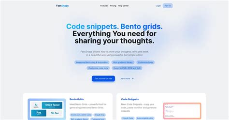 Fastsnaps Share Your Thoughts With Beautiful Code Snippets