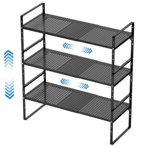 MIYUPTC Expandable Cabinet Shelf Organizers Stackable Cabinet Pantry Counter Under Sink Shelves