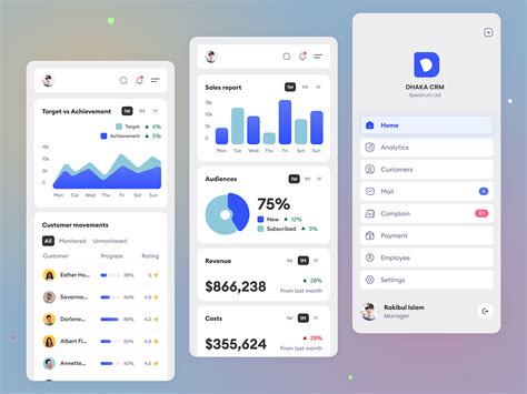 Crm App Mobile Version Behance