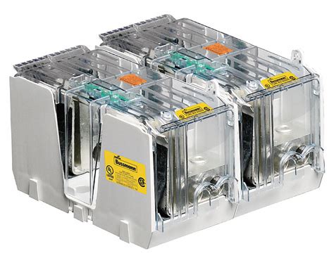 BUSSMANN Fuse Block Industrial 401 To 600 A Fuse UL Class J 600V AC 300V DC 39P409 JM60600