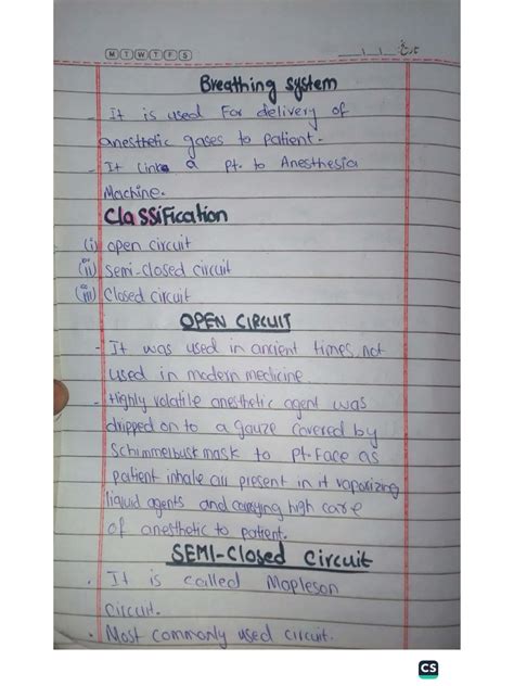 Mapleson Circuit Pdf