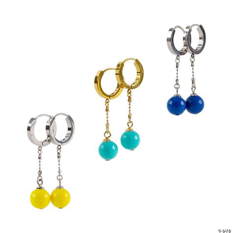 Dragon Ball Z Potara Fusion Stainless Steel Earrings Replica Set Of 3