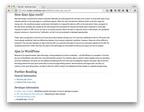 Ajax In Wordpress Custom Responses Tom Mcfarlin Tom Mcfarlin
