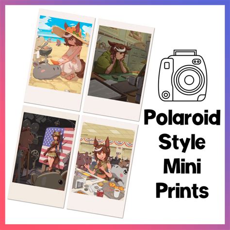 Tomoe Umari Mock Polaroid Mini Print Set V Oshi