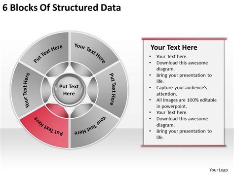 How To Draw Business Process Diagram Blocks Of Structured Data Powerpoint Slides