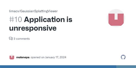 Application Is Unresponsive · Issue 10 · Limacv