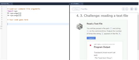 solved read text file 4 3 challen x load our command