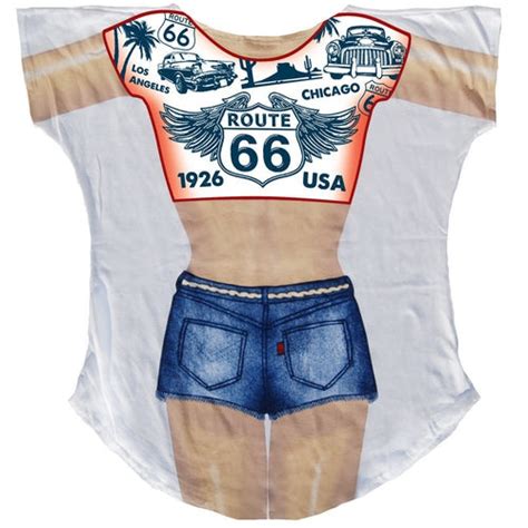 La Imprints Fantasy Coverup Route 66 Bikini Body Coverup T Shirt La