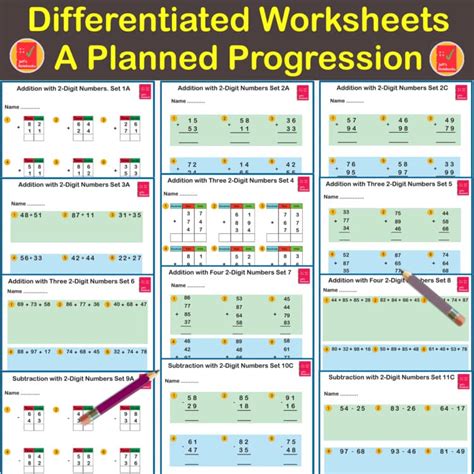 Add And Subtract 2 Digit Numbers With And Without Regrouping Standard Algorithm