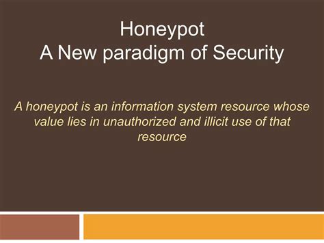 Improving Intrusion Detection System By Honeypot PPT