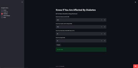 Github Bhaswatiroy Medical Predictions Streamlit Web App This Is A Medical Prediction App