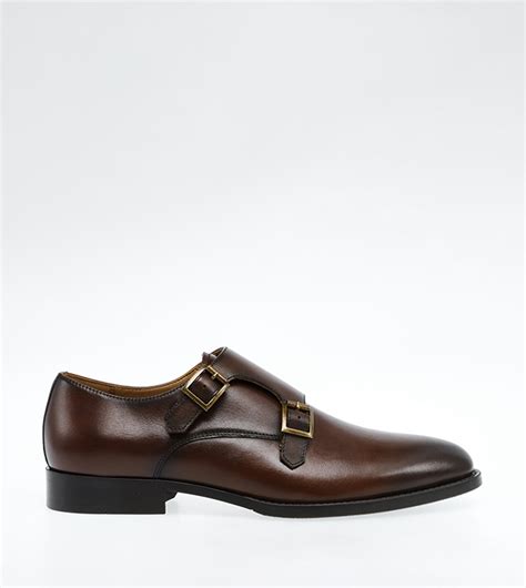 Buy Steve Madden RAUL Buckle Closure Monk Strap Shoes In Brown