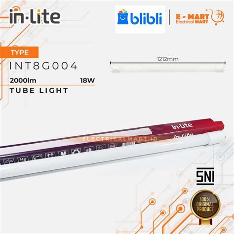 Promo Inlite Tl Led 18w T8 In Lite Led Tube 18 W 120cm Setara Lampu Neon 36w Diskon 25 Di