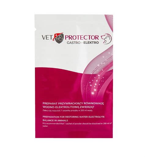 Vet Protector Gastro-Elektro 1 saszetka 3 g elektrolity dla psa i kota ...