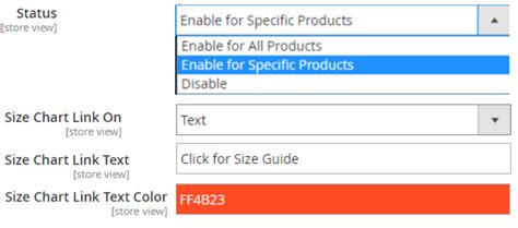 Magento Size Chart Extension Pop Up Charts Milople