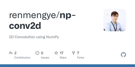GitHub Renmengye Np Conv D D Convolution Using NumPy