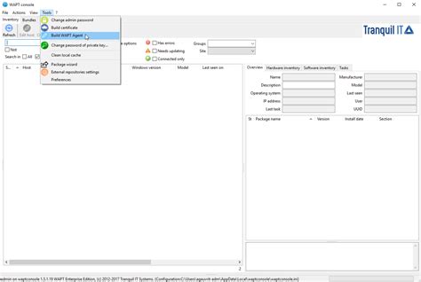 Building The Wapt Agent Installer — Wapt 182 Documentation