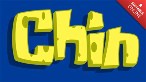 Chin Spongebob Logo Text Effect Generator