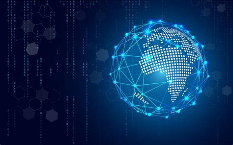Blue Technology Circle And Computer Science Abstract Background With