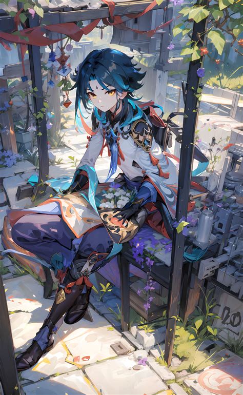 Xiao Genshin Impact Милые рисунки Иллюстрации арт Художественные иллюстрации