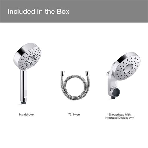 Kohler Premise Polished Chrome 6 In Round Dualcombo Shower Head 175