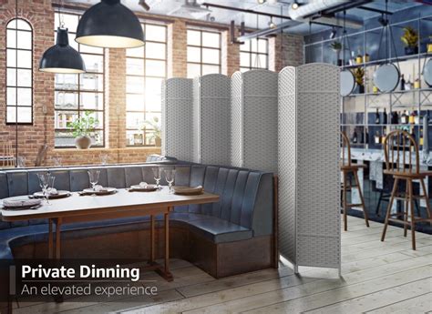 Sorbus Room Divider 8 Panel 6 Ft Tall Extra Wide Double Hinged