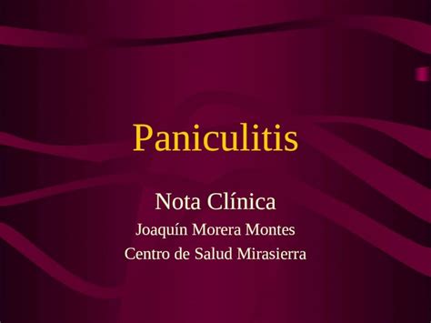 Ppt Paniculitis Tras Infección Por Pasteurella Por Mordedura De Gato