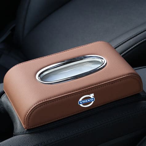 Volvo กล่องทิชชู่หนังรถยนต์ เก็บทิชชู่ใน วัตถุประสงค์ทั่วไป ตกแต่งภายใน