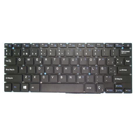Laptop Keyboard For Polaroid Mpc1445pje04143 Without Frame Black