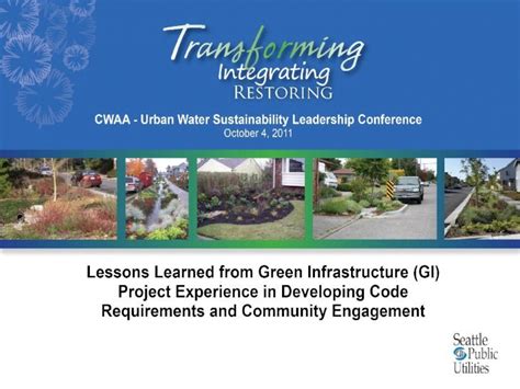 Ppt Lessons Learned From Green Infrastructure Project Experience In