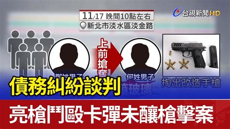 債務糾紛談判 亮槍鬥毆卡彈未釀槍擊案 Youtube