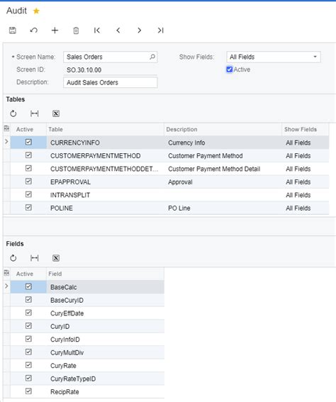 Acumatica Cloud Erp Tips Setting Up Audit History Within Acumatica