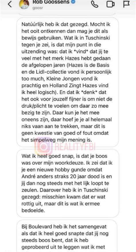 Rachel Hazes Zoekt Ruzie Met Rob Goossens Kom Eens Uit De Kast