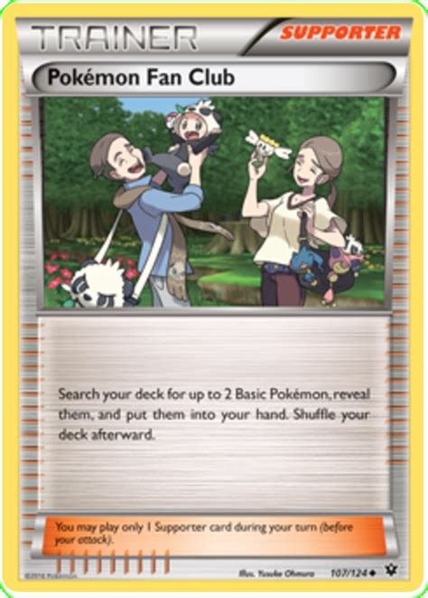 Pokemon Fan Club Fates Collide 107 Pokemon Card