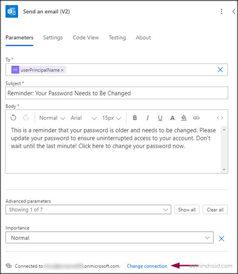 Send Password Expiration Notification Using Power Automate