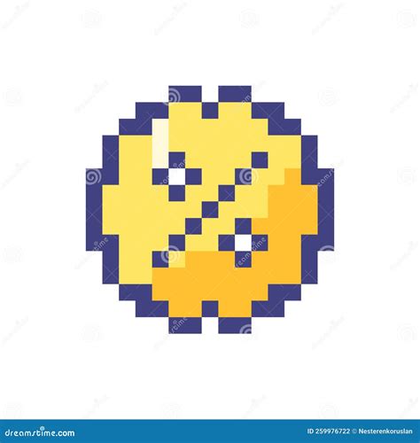 Sale Pixelated RGB Color Ui Icon Stock Vector Illustration Of Symbol Deduction