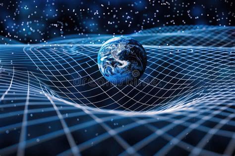 Gravity Planet Gravitational Wave Concept On Planet Earth Physical
