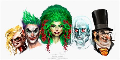 Batman Villains By Pardoart On Deviantart