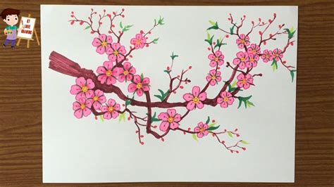 Hướng Dẫn Vẽ Cây đào Cây Mai Bằng Màu Nước