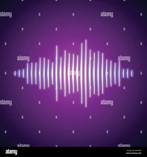 Nightlife Styled Glowing Neon Music Wave Stock Vector Image And Art Alamy
