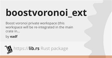 Boostvoronoi Ext Rust Implementation Lib Rs
