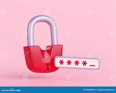 3d Render Secure Warning Personal Data Protection Stock Illustration Illustration Of Wrong