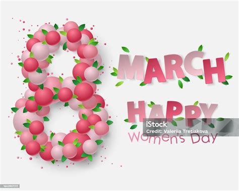 분홍색 공 풍선 색종이 먼지 및 녹색 잎이 있는 배너 종이 글자가 있는 8월 표지판 모양 인사말 카드 템플릿입니다 휴일에 대한 벡터 그림입니다 포스터 휴일 파티 요소 벡터에