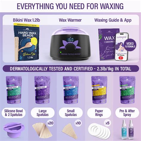 Tress Wellness Waxing Kit Super Saver All In One Bundle