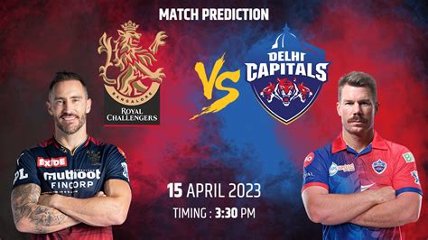 Ipl 2023 Rcb Vs Dc Match Prediction And More
