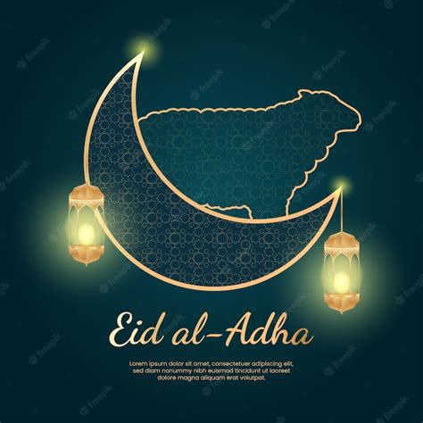 Premium Vector Eid Al Adha Islamic Religious Festival Of Bakrid With