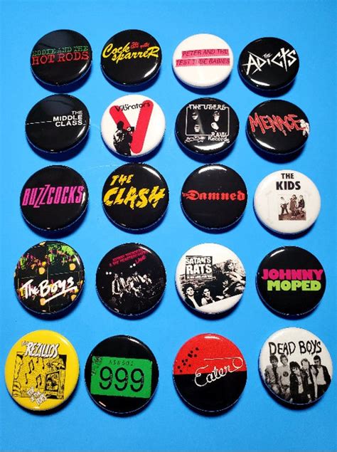 Punk Pins Punk Rock Pinback Buttons 125 Pinback Etsy