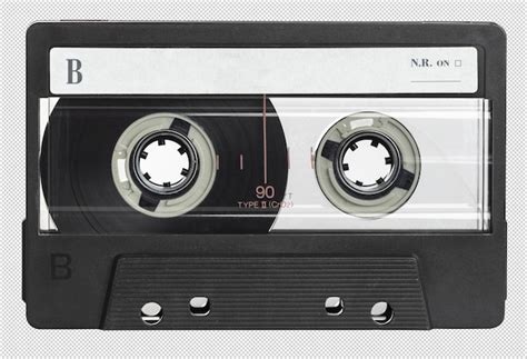 Premium Psd Vintage Audio Cassette Tape Isolated On White