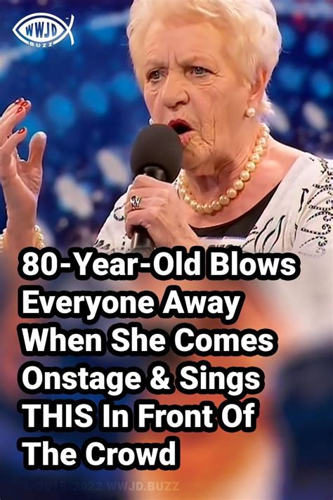 80 Year Old Blows Everyone Away When She Comes Onstage And Sings This In