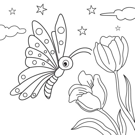 Free Vector Hand Drawn Coloring Book Illustration 36770643 Vector Art